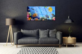 akrylový obraz Korálový Útes Ryba Příroda 100x50 cm