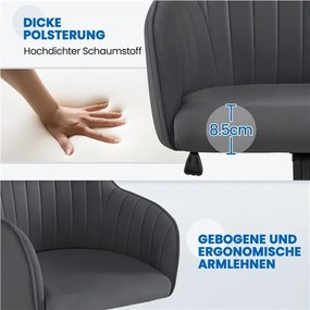 Sada 2 ks – Kancelářská židle Yaheetech (257228413149)