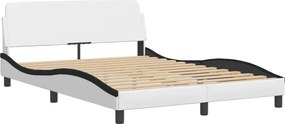 Rám postele s LED bez matrace Hvar bílý a černý 140x190 cm 3213933