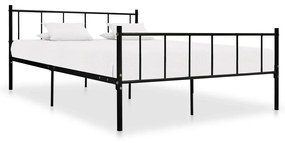 Rám postele černý kov 180 x 200 cm,  284641