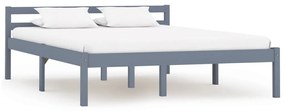 Rám postele šedý masivní borovice 120 x 200 cm,  283198 HangarStore.cz