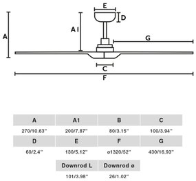 FARO 33810-1TW - LED Stmív. ventilátor HEYWOOD LED/10W/230V 2700/4000/6000K + DO