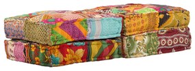 vidaXL Marketos 2místný modulární pouf patchwork textil