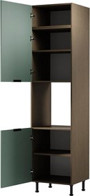 SORENTO bg | vysoká skříňka D60PWN na vestavnou troubu | 60 cm | LEVÁ | baltic/zelená