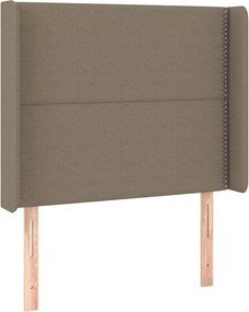Box spring postel s matrací taupe 90x200 cm textil 3131885