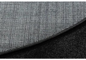 Dywany Luszczow Kusový koberec kulatý SOFTY Jednobarevný, černý Rozměr koberce: 200 cm KRUH