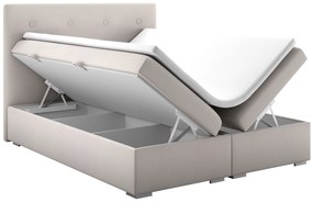 Kontinentální postel 180 cm Rinoletto (béžová) (s úložným prostorem). 1044315