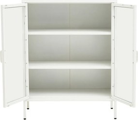 Bílá ocelová vitrína 80x102x40 cm Acier – Premier Housewares
