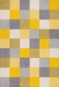 Oriental Weavers, Kusový koberec Portland 1923/RT44, 80x140, žlutá, chodba / předsíň