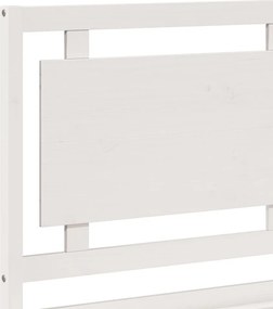 Prodloužený rám postele bez matrace bílý 200 x 220 cm masiv 3309208