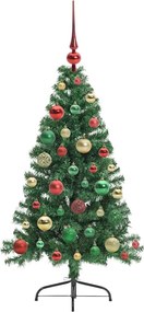 Umělý osvětlený vánoční stromeček Zelená 120 cm PVC 3396997