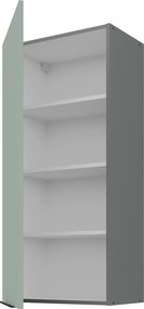 ARIA sa | horní skříňka 50 G-108 1F policová | 50 cm | EXTRA VYSOKÁ | ANTI FINGERPRINT povrch | antracit/aquamarine