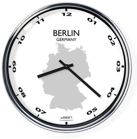 Kancelářské nástěnné hodiny: Berlín (32 cm), Výběr barev Tmavé