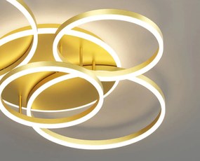 Toolight, LED stropní svítidlo APP1057-C, zlatá, OSW-08884