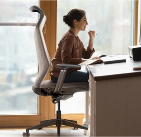 Ergonomická kancelářská židle MOSH Airflow 502 – šedá