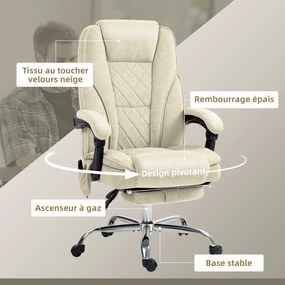 Vinsetto masážní a vyhřívaná kancelářská židle ergonomická počítačová židle s nastavitelnou výškou a sklápěcím opěradlem, kabelovým ovladačem a výsuv…