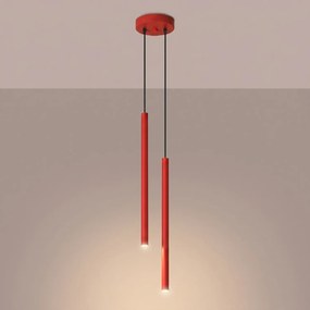 Sollux Lighting Závěsné svítidlo PASTELO 2 červené