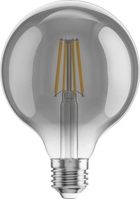 Mexen Vintis, LED žárovka E27, G95, 6W, Teplá - 2700K, 510 lm, kouřová - L157-E27-0627-70