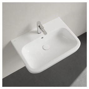 Villeroy & Boch ARCHITECTURA - Umyvadlo 650x470x180 mm, s přepadem, neleštěné, Bílá Alpin CeramicPlus 418865R1