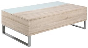 Moderní konferenční stolek Ahaan bílá / dub