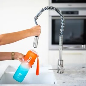 NILS Camp NCD68 Tritanová láhev na pití 1000 ml oranžovo-modrá