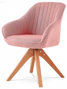 Jídelní židle křeslo růžová nohy masiv buk HC-770 PINK2