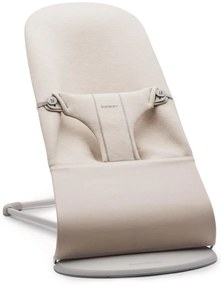Dětské lehátko babybjörn bliss 3d jersey light beige, světle šedá konstrukce