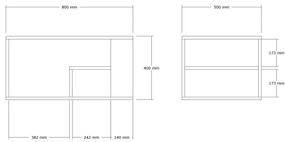 Konferenční stolek JELIO dekor mramor béžová