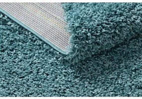 Dywany Luszczow Kusový koberec, běhoun SOFFI shaggy 5 cm modrý Rozměr koberce: 70 x 250 cm