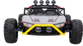 Ramiz Elektrická bugina Racing 5 pro děti +3 šedá + motory 2x200W + dálkové ovládání + pomalý start