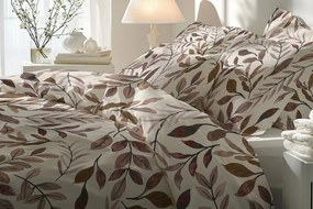 Florella Flanelové povlečení Kiery Beige Rozměr: 70x90 + 140x200 cm