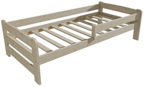 Vomaks Dětská postel se zábranou VMK009D KIDS Rozměr: 70 x 160 cm, Barva: surové dřevo
