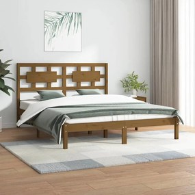 vidaXL Rám postele masivní borovice 120 x 200 cm [3107348] Barva: medová hnědá