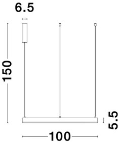 LED lustr Motif 100 zlaté stmívatelné