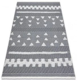 koberec ECO SISAL BOHO MOROC Geometrický 22321 střapce dvě úrovně r velikost 194x290 cm | krásné koberce cz