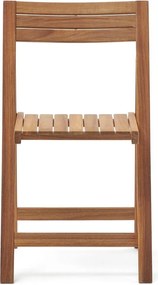Dřevěná zahradní židle v přírodní barvě Sadirar – Kave Home