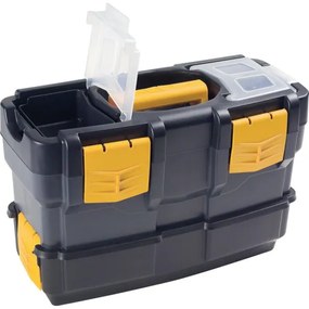 ArtPlast Plastový kufr na nářadí s přídavným boxem 350x170x230 mm