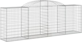 Klenuté gabionové koše 20ks 300x50x100/120cm pozinkované železo 3146715