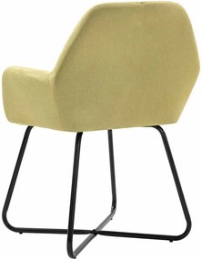 Jídelní židle 4 ks zelené textil 277104
