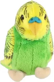 TEDDIES Plyšová andulka zelená / 19 cm / od 0 měsíců