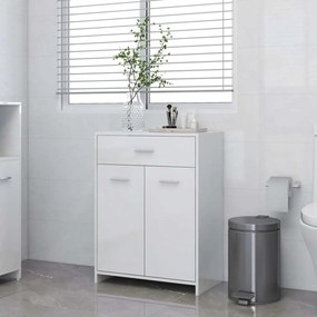 vidaXL Koupelnová skříňka 60 x 33 x 80 cm kompozitní dřevo [805029] Barva: bílá s vysokým leskem