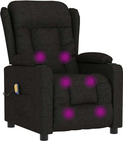 Masážní křeslo černé textil 339060