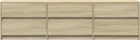 TV skříňka s LED dub sonoma 180 x 34 x 50 cm kompozitní dřevo 3307928