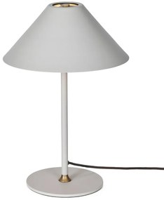 OnaDnes -20% Světle šedá kovová stolní lampa Halo Design Hygge 35 cm