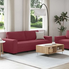 2dílná sedací souprava s poduškami vínová textil 3324734