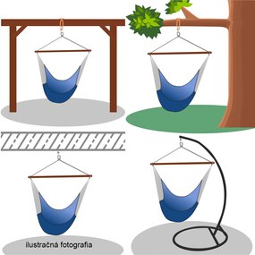 Kondela Závěsné křeslo, zelená greenery, AMADO 2 NEW