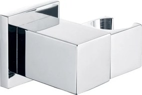 Mereo Mereo, Držák sprchy polohovací hranatý, pochromovaná mosaz, CB466Q