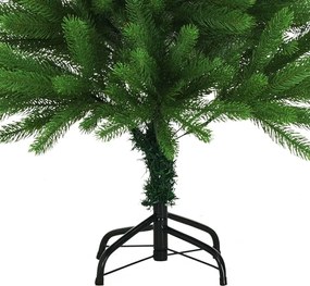 vidaXL Umělý vánoční stromek s LED a sadou koulí 120 cm zelený [3077639] Barva: Růže