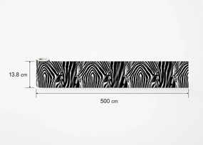 Samolepící bordura na zeď Zebra | 5 m x 13.8 cm | DWB8205