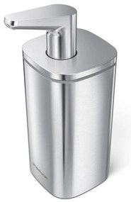 Dávkovač mýdla z nerezové oceli ve stříbrné barvě 295 ml - simplehuman